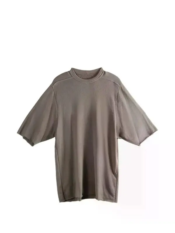Rick Owens Raw-hem Oversized T-shirt - Grey
