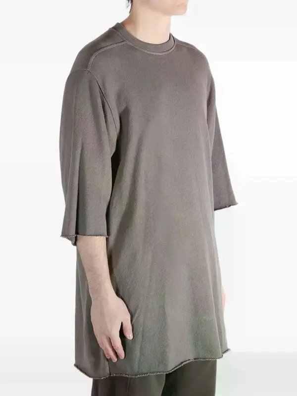 Rick Owens Raw-hem Oversized T-shirt - Grey