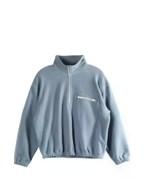 RIER Half-zip Fleece Sweatshirt - Blue