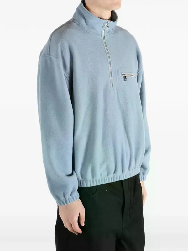 RIER Half-zip Fleece Sweatshirt - Blue