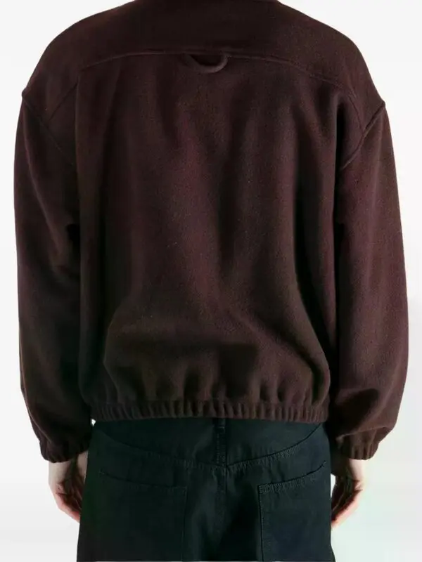 RIER Half-zip Fleece Sweatshirt - Brown