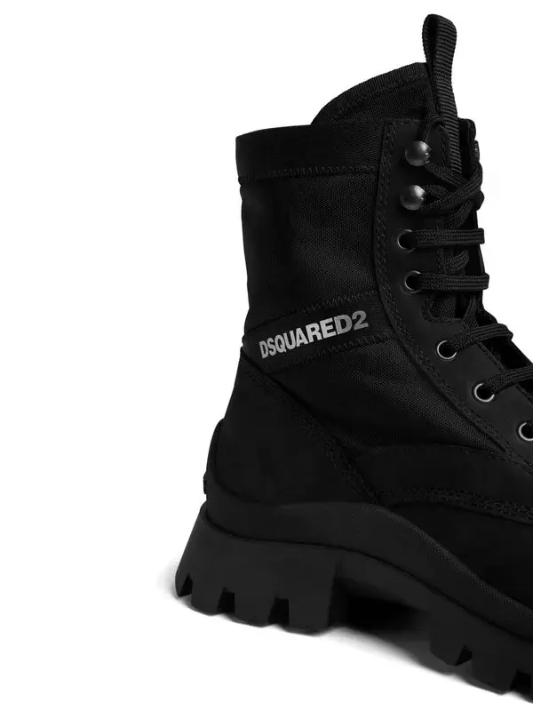 Dsquared2 Logo-print Lace-up Boots