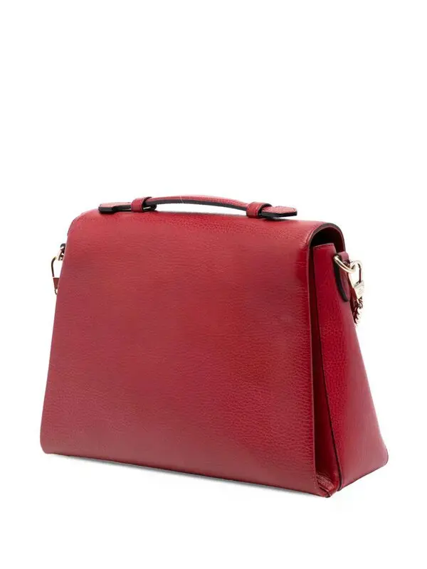 Gucci 2016-2025 Medium Interlocking G Satchel - Red