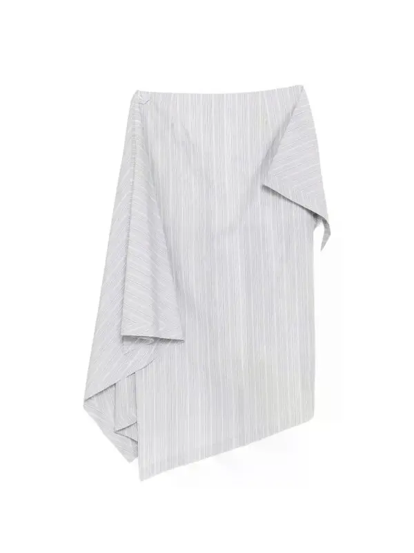 MOOHONG Striped Midi Skirt