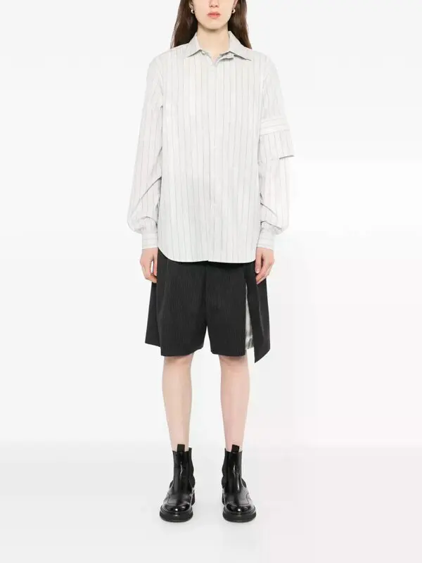 MOOHONG Striped Button-down Shirt