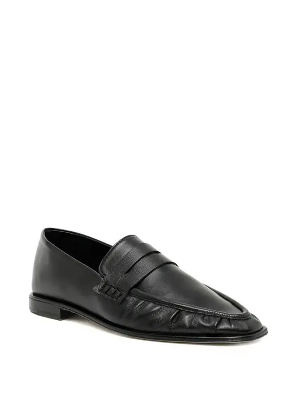 Studio Amelia Leather Loafers - Black