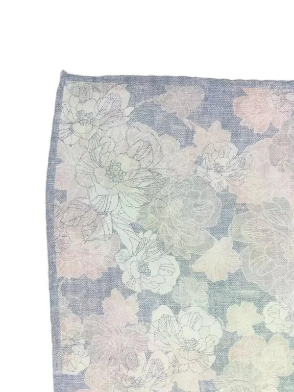 Eleventy Floral-print Pocket Square