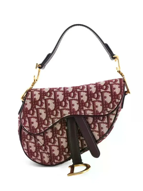 Dior Saddle Handbag Oblique Canvas Mini Shoulder Bag