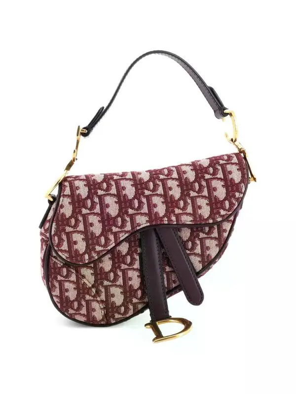 Dior Saddle Handbag Oblique Canvas Mini Shoulder Bag