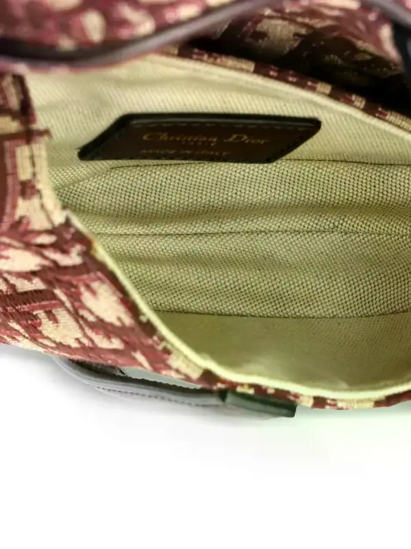 Dior Saddle Handbag Oblique Canvas Mini Shoulder Bag