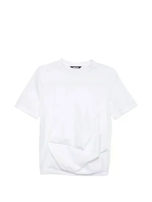 MOOHONG Front-draped T-shirt