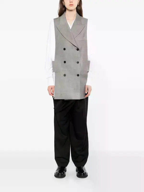 MOOHONG Double-breasted Waistcoat