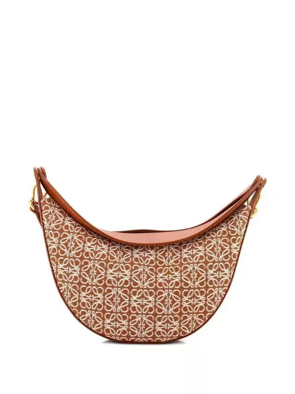 Loewe Luna Anagram Jacquard Hobo Bag - Brown