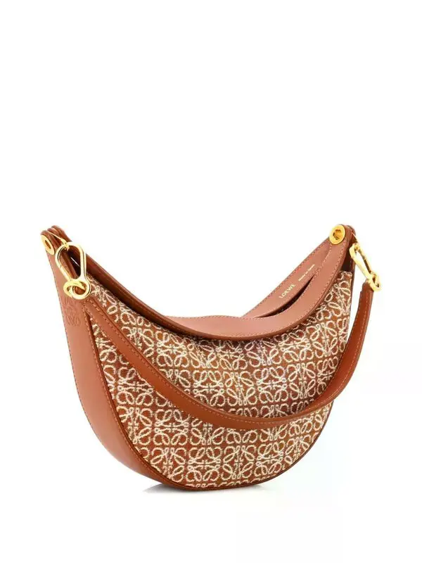 Loewe Luna Anagram Jacquard Hobo Bag - Brown