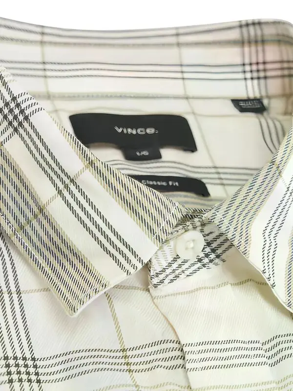 Vince Check-pattern Button-up Shirt