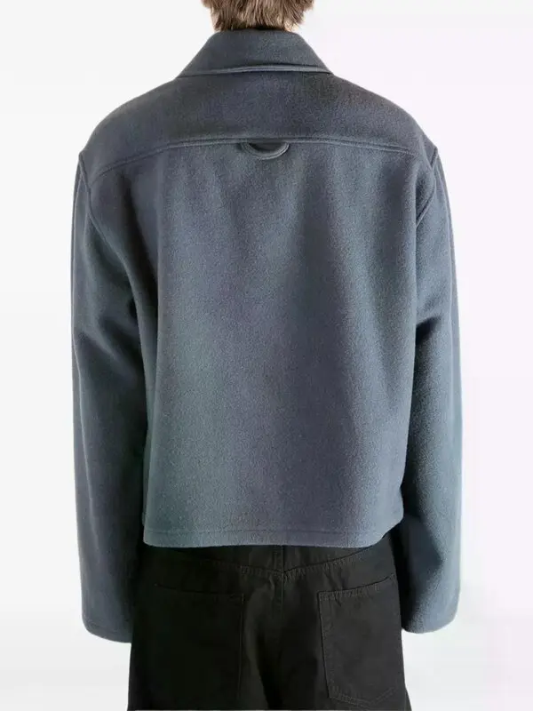 RIER Long-sleeve Polo Shirt - Grey