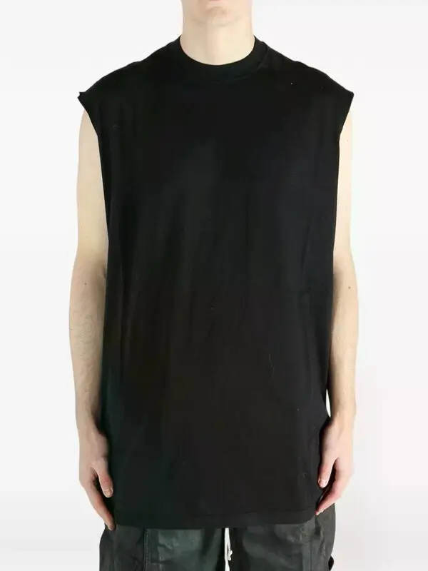 Rick Owens Sleeveless Mock-neck Top - Black