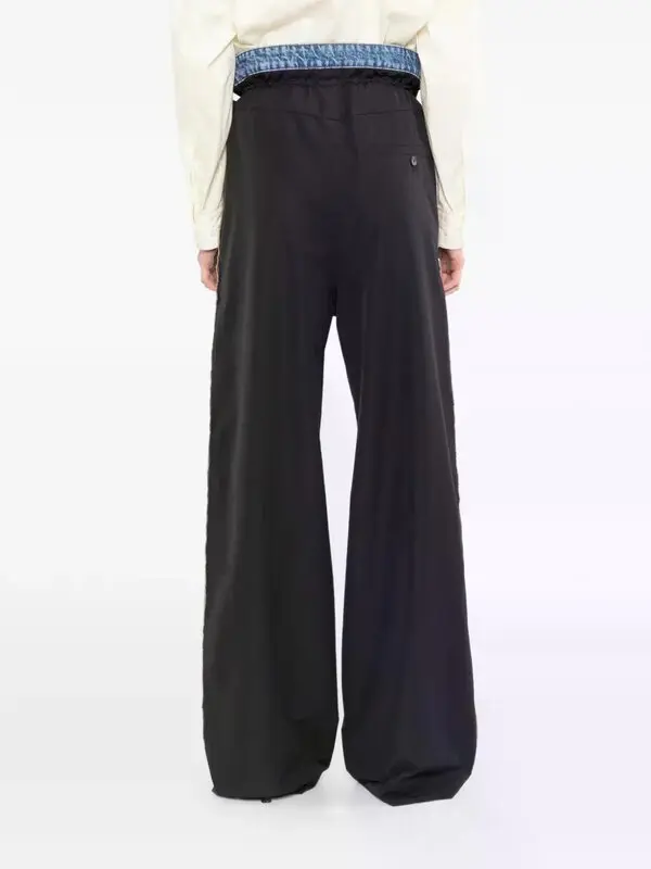 LITKOVSKA Pleated Wide-leg Jeans