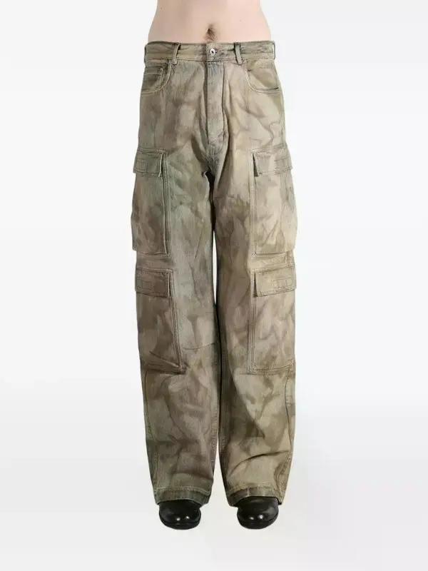 Rick Owens Cargo-pocket Jeans - Neutrals