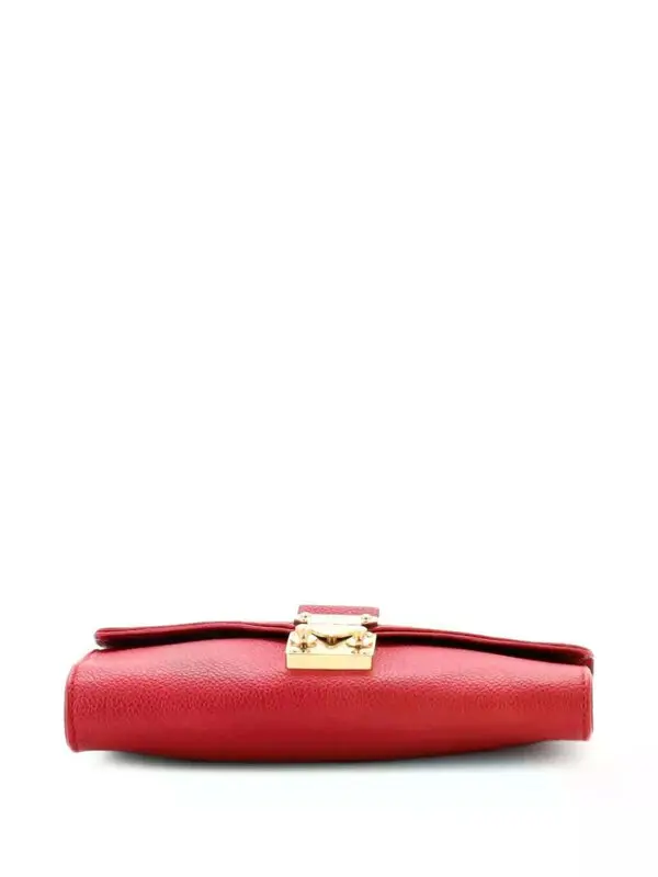 LOUIS VUITTON Saint Germain Pochette Monogram Empreinte Leather Shoulder Bag - Red