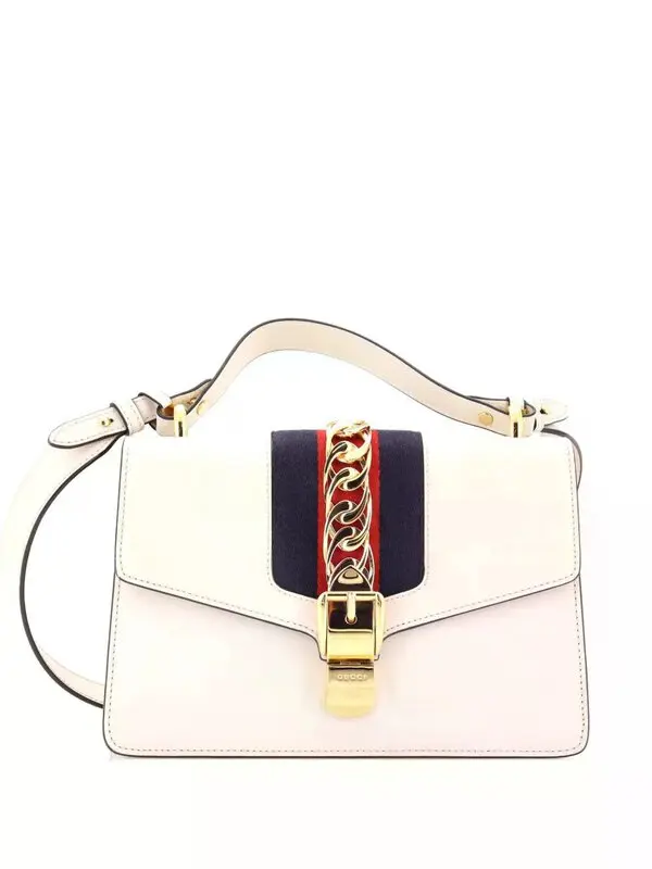 Gucci Sylvie Small Shoulder Bag - White