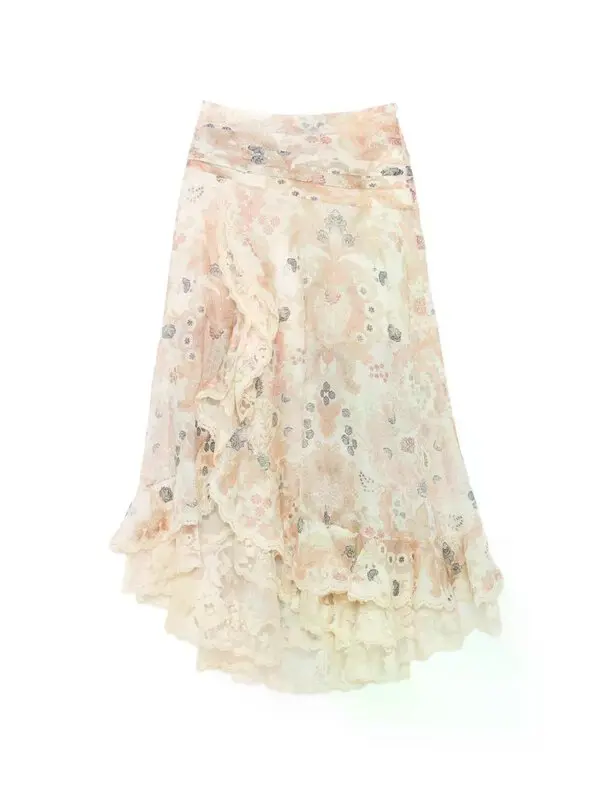 Zimmermann Rebellion Ruffled Midi Skirt