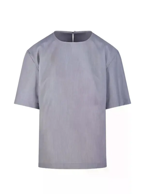 THELATEST Short-sleeve Blouse - Grey