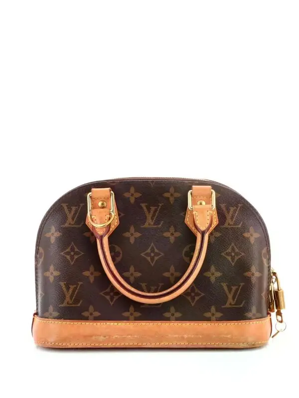 LOUIS VUITTON Alma Handbag Monogram Canvas Bb Crossbody Bag - Brown