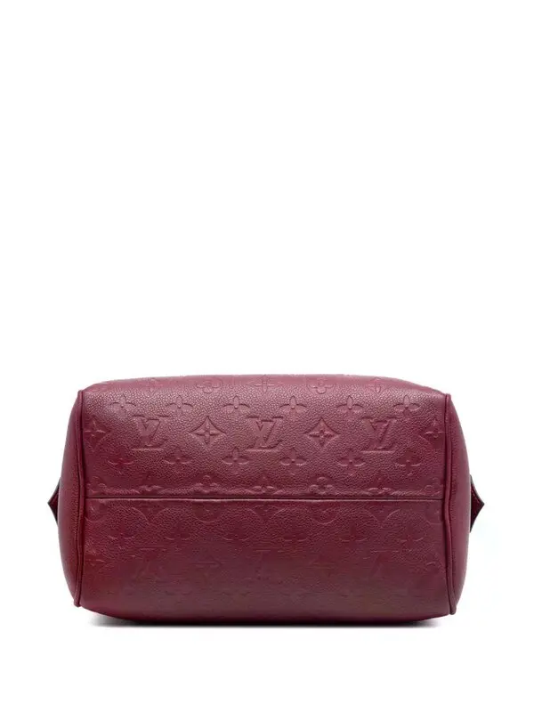 LOUIS VUITTON Monogram Empreinte Speedy Bandouliere 25 Satchel - Red