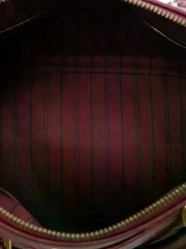 LOUIS VUITTON Monogram Empreinte Speedy Bandouliere 25 Satchel - Red