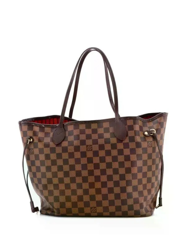 LOUIS VUITTON Neverfull Mm Damier Tote Bag - Brown