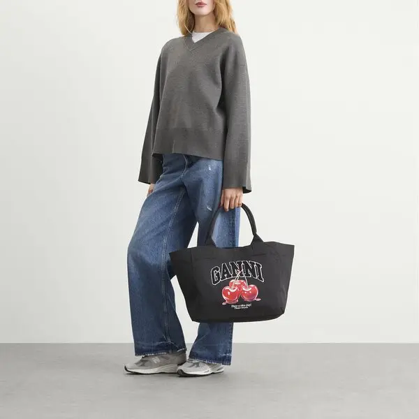 GANNI Medium Trapeze Shopper Tote