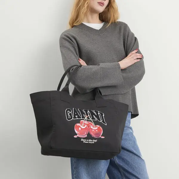 GANNI Medium Trapeze Shopper Tote