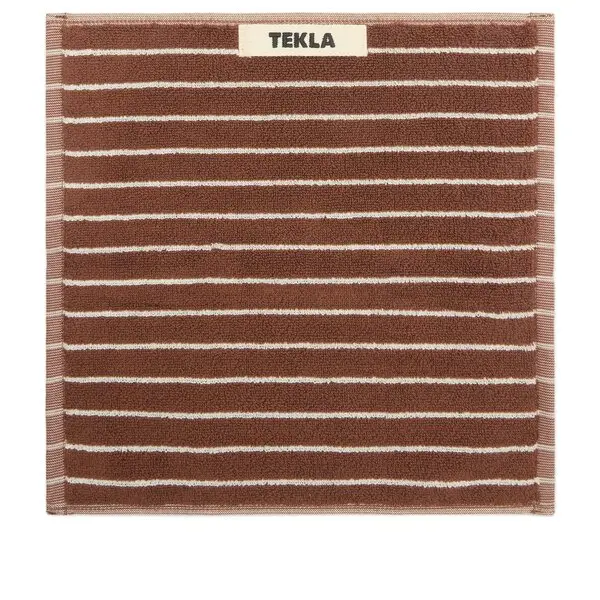 TEKLA Wash Cloth - Rust Stripes