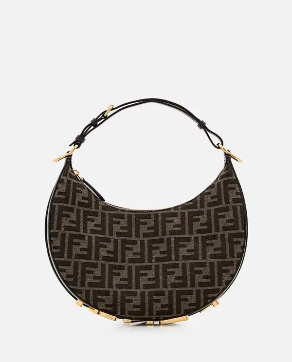 Fendi Graphy Jacquard Ff Shoulder Bag - Brown