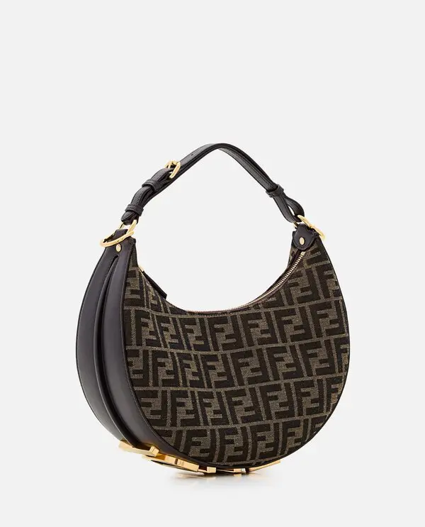 Fendi Graphy Jacquard Ff Shoulder Bag - Brown