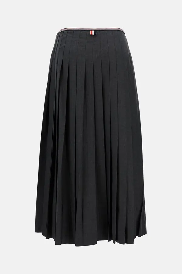 Thom Browne Midi Pleated Skirt