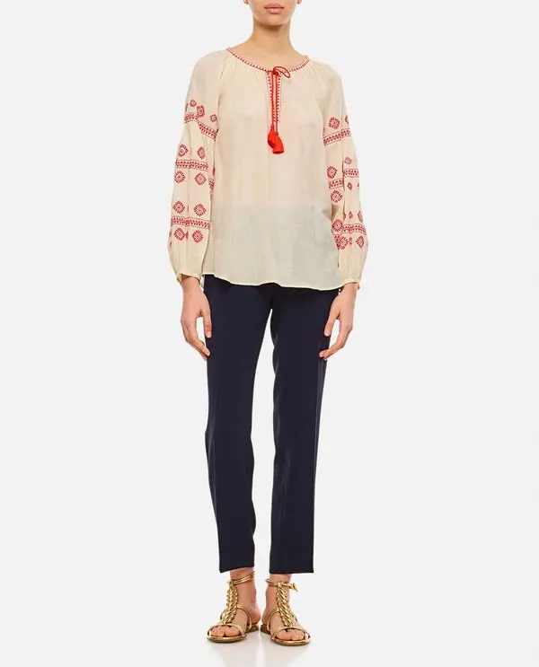 Alberto Biani Cigarette-cut Trousers - Blue