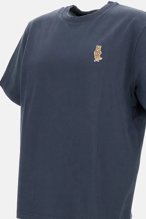Maison Kitsuné Fox Patch T-shirt - Blue