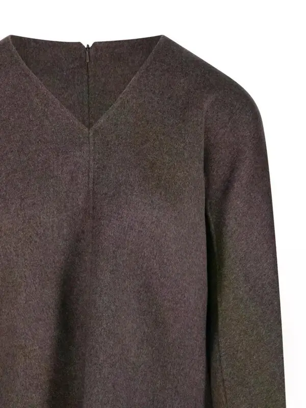Max Mara V-neck Wool Blouse