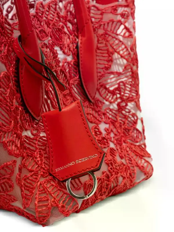 Ermanno Scervino Floral-appliqué Shoulder Bag