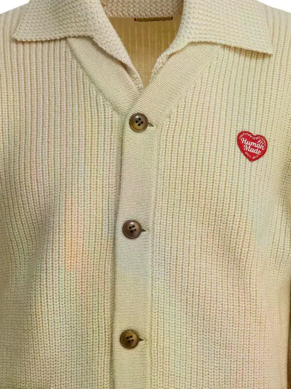 HUMAN MADE Heart-patch Button-up Cardigan - Neutrals