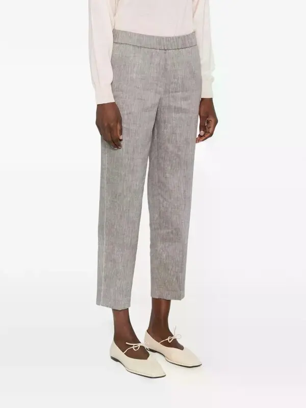 Peserico Elasticated Trousers - Grey