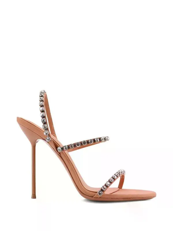 Paris Texas Crystal-embellished Stiletto Heel Sandals