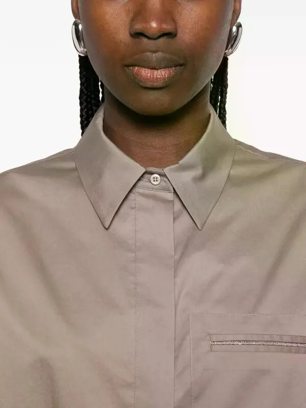 Peserico Pocket Short-sleeve Shirt - Neutrals