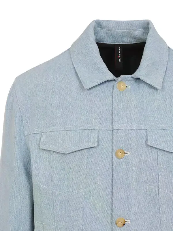 Kiton Cotton Jacket With Chest Pockets