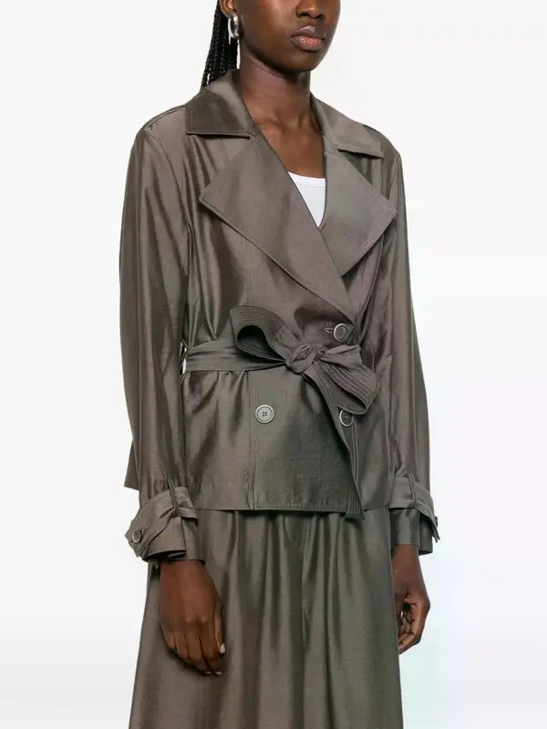Peserico Belted Double-breasted Jacket