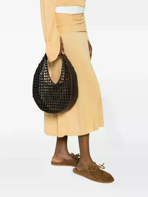 Staud Moon Woven Tote Bag - Brown