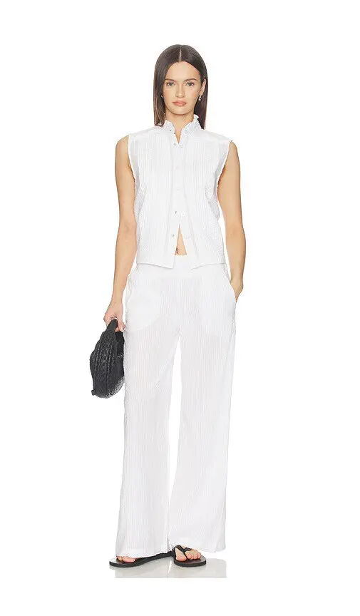BOBI Pintuck Sleeveless Top