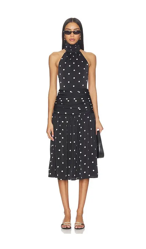 MORE TO COME Carmina Halter Midi Dress